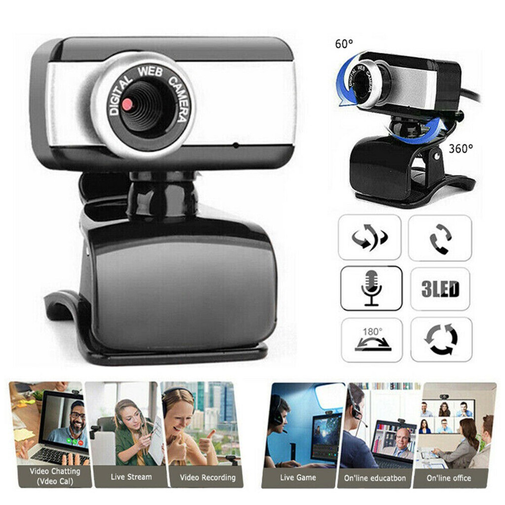 MIni portable 480p Web Camera Cam USB 2.0 Webcam Camera with Microphone ...