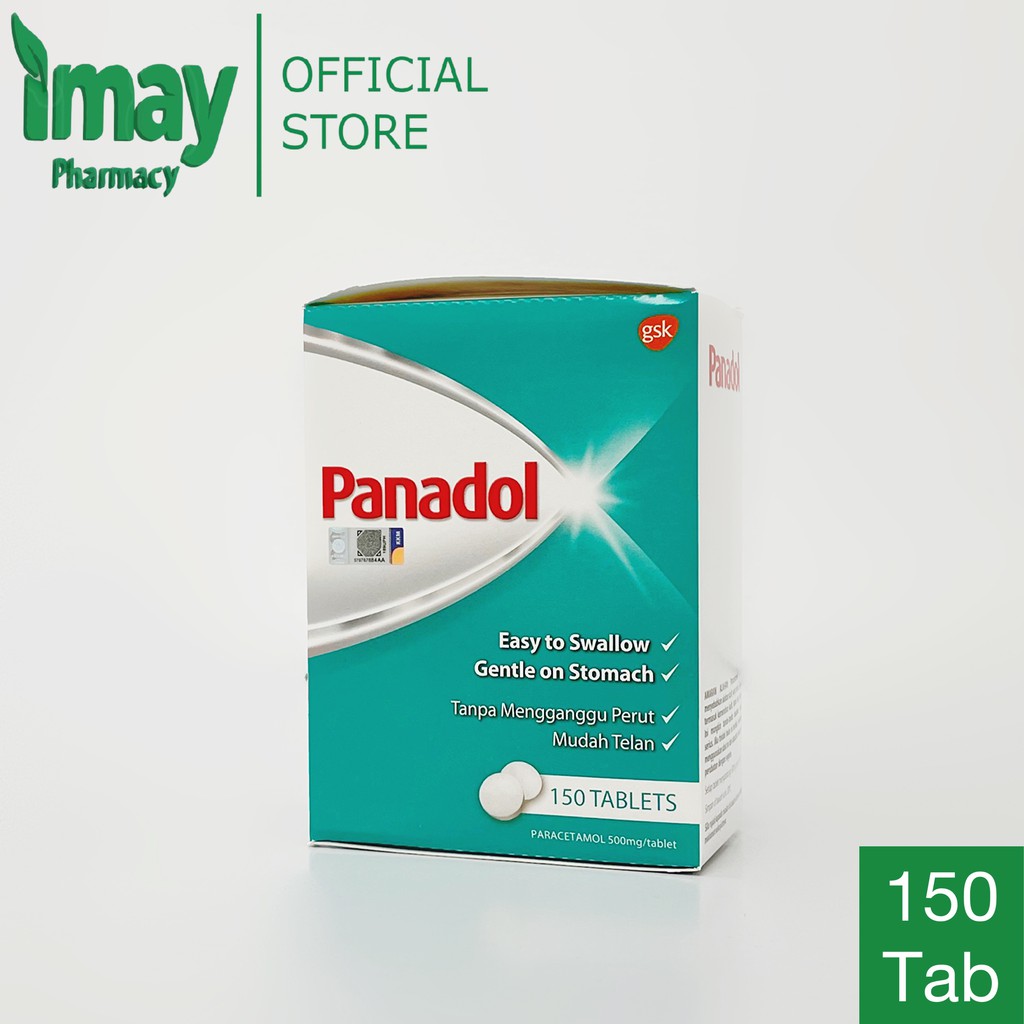 Panadol Regular Coated Tablets (150's/10 Tablets x 15 Strips) | Shopee ...