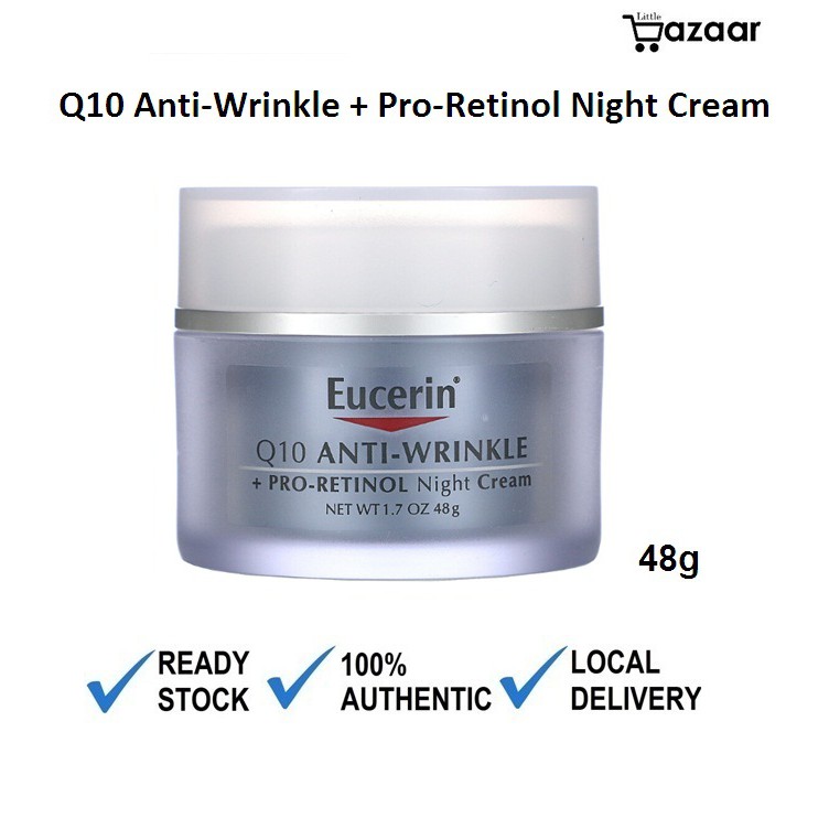 Eucerin, Q10 Anti-Wrinkle + Pro-Retinol Night Cream (48g) | Shopee Malaysia