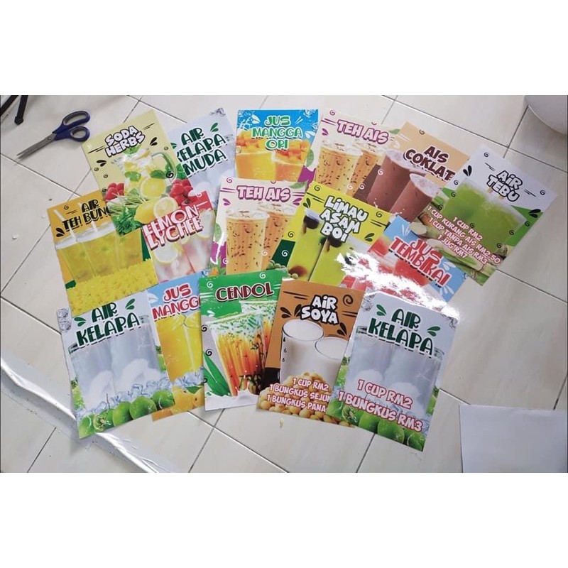 Sticker Air Balang KALIS AIR / PVC Sticker Air Buah-Buahan Tempatan ...