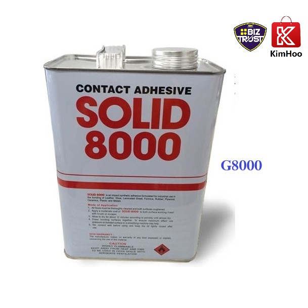 SOLID 8000 GAM PEREKAT Contact Adhesives Solid 8000 Glue 3KG Formica ...