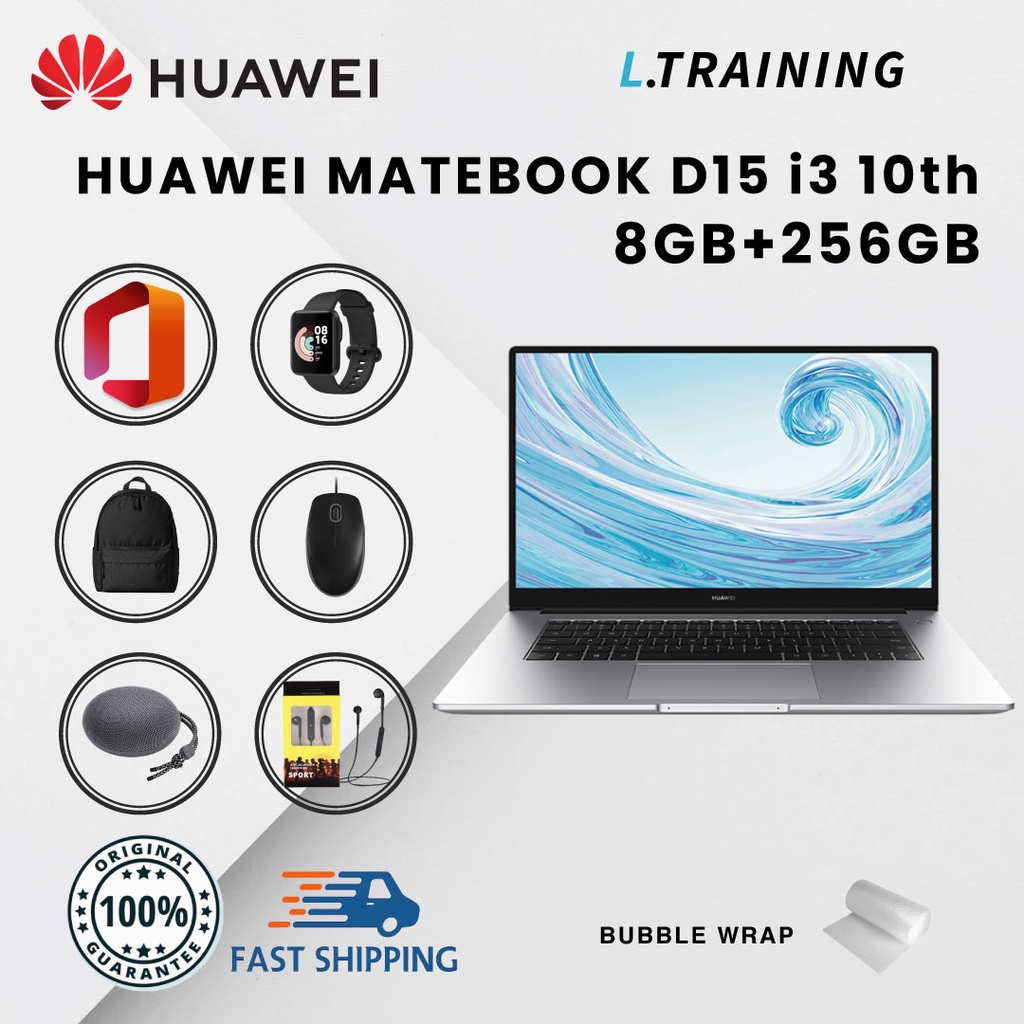 Huawei matebook D15 i3 10th gen / D15 i5 10th gen / D15 i5 11th gen ...