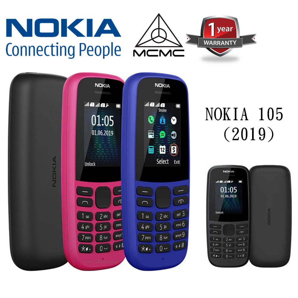 100% Original Nokia 105 (2019) Version ,Long Lasting Battery Feature ...