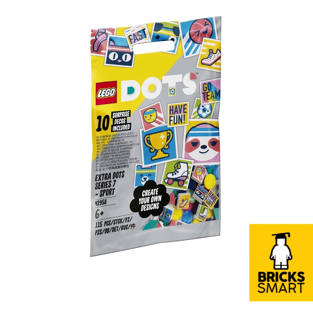 41958 LEGO DOTS Extra DOTS Series 7 - SPORT (115 Pieces) | Shopee Malaysia