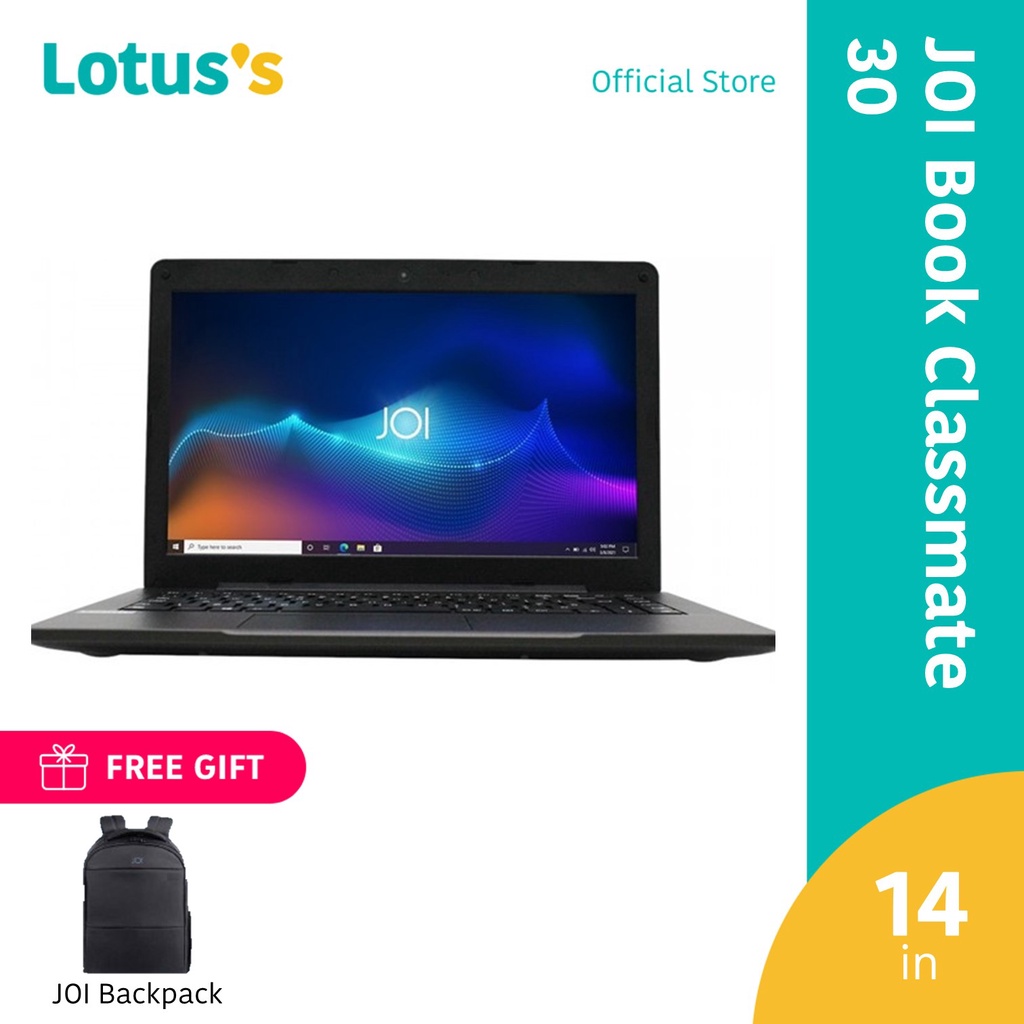 JOI Book Classmate 30 14'' Laptop (i3-1005G1, 4GB, 128GB SSD, Intel, W10P) Black | Shopee Malaysia