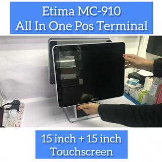 Etima Windows All in One MC910 POS System Touch Terminal Computer PC With 80mm Termal Receipt ...