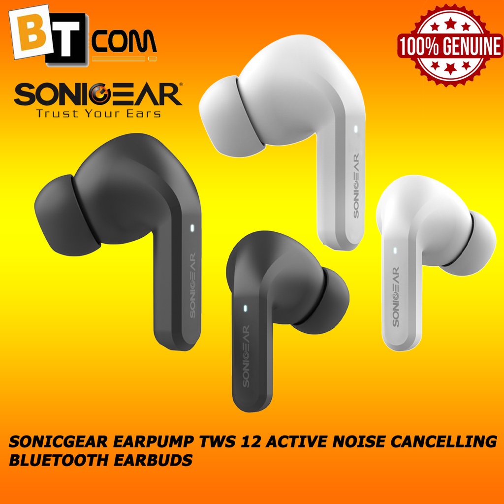 SONICGEAR EARPUMP TWS 12 ACTIVE NOISE CANCELLING BLUETOOTH EARBUDS ...