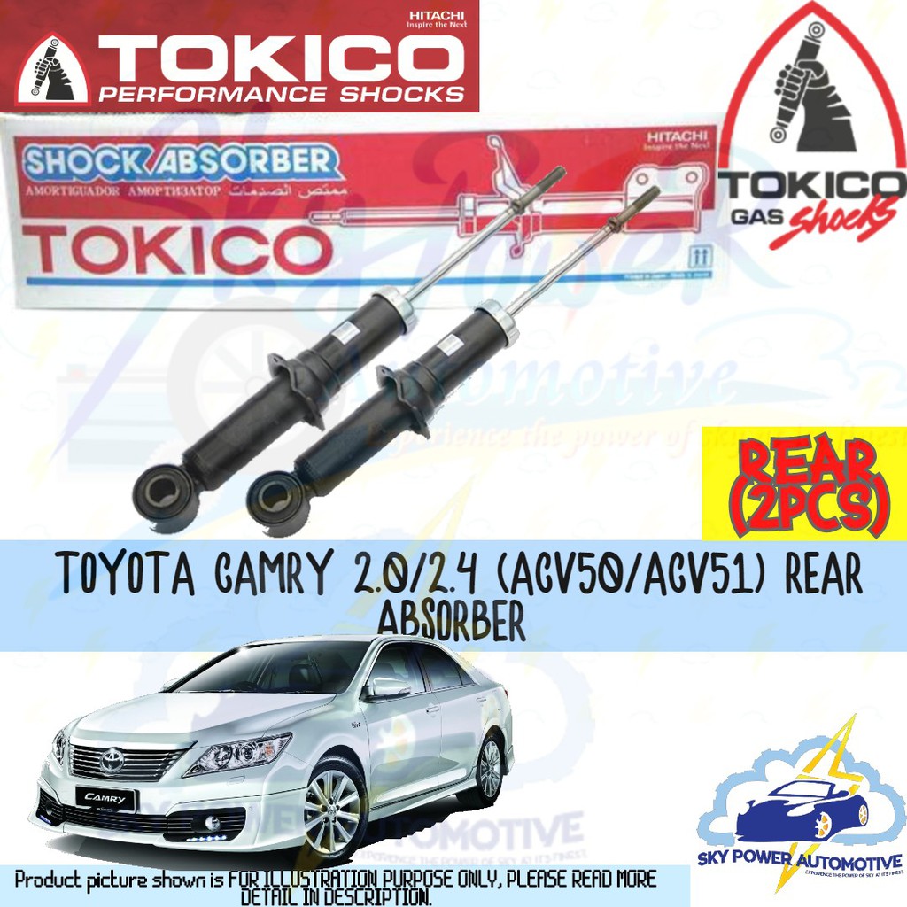 TOYOTA CAMRY 2.0/2.4 (ACV50/ACV51) TOKICO (TKC) SHOCK ABSORBER (REAR ...