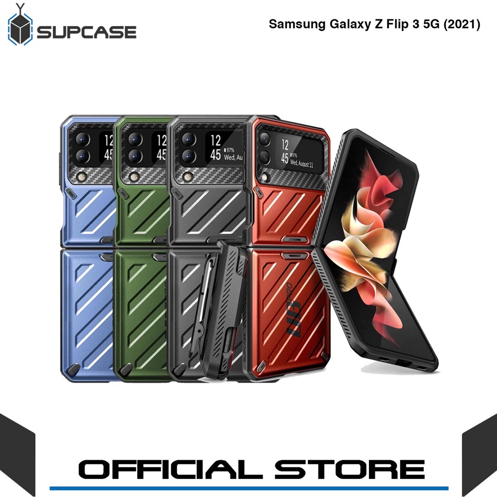 Supcase Unicorn Beetle Pro Series Full-Body Rugged Holster Case for Samsung Galaxy Z Flip 3 5G ...