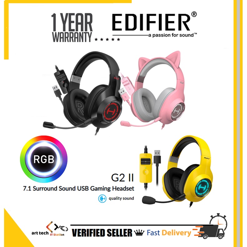 Edifier G2 - Gaming Headphone ( G2II - USB | G2SE - Audio Jack ...