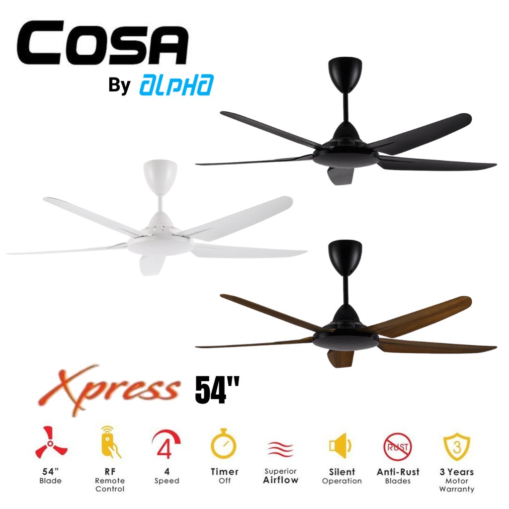 Alpha Ceiling Fan Cosa Xpress (40" or 54") | Shopee Malaysia