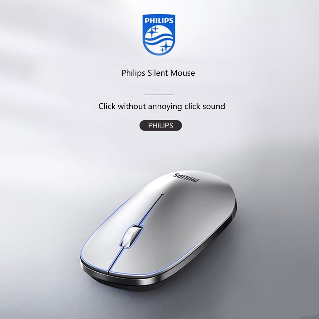 Philips M355(SPK7355) Wireless + Bluetooth Silent Mouse (Build-in ...