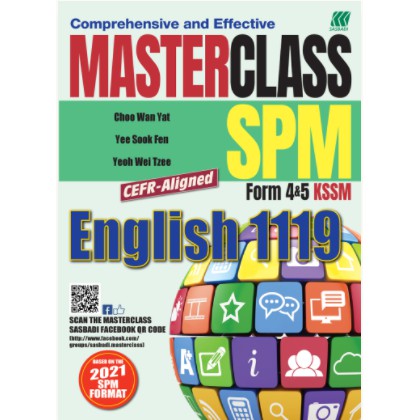 MASTER CLASS ENGLISH 1119 TINGKATAN 4/5 KSSM SPM 2021 CEFR ALIGNED ...