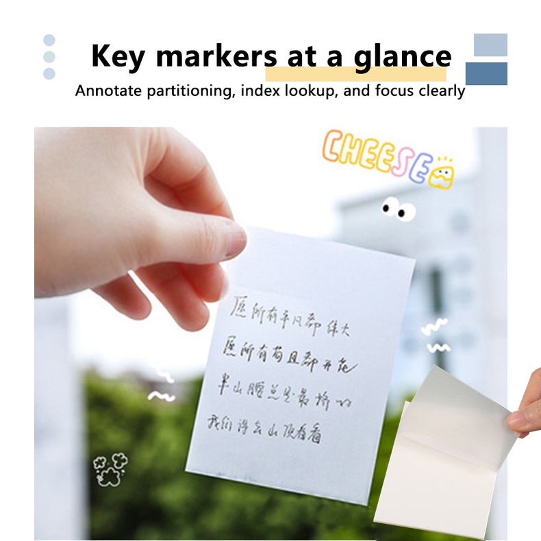 PET Sticky Notes Perspective Waterproof & Clear Post-it Notes ...