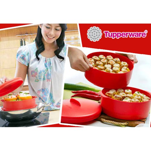 TUPPERWARE STEAM IT 2 LAYER- INNOVATIVE FOOD STEAMER | Shopee Malaysia