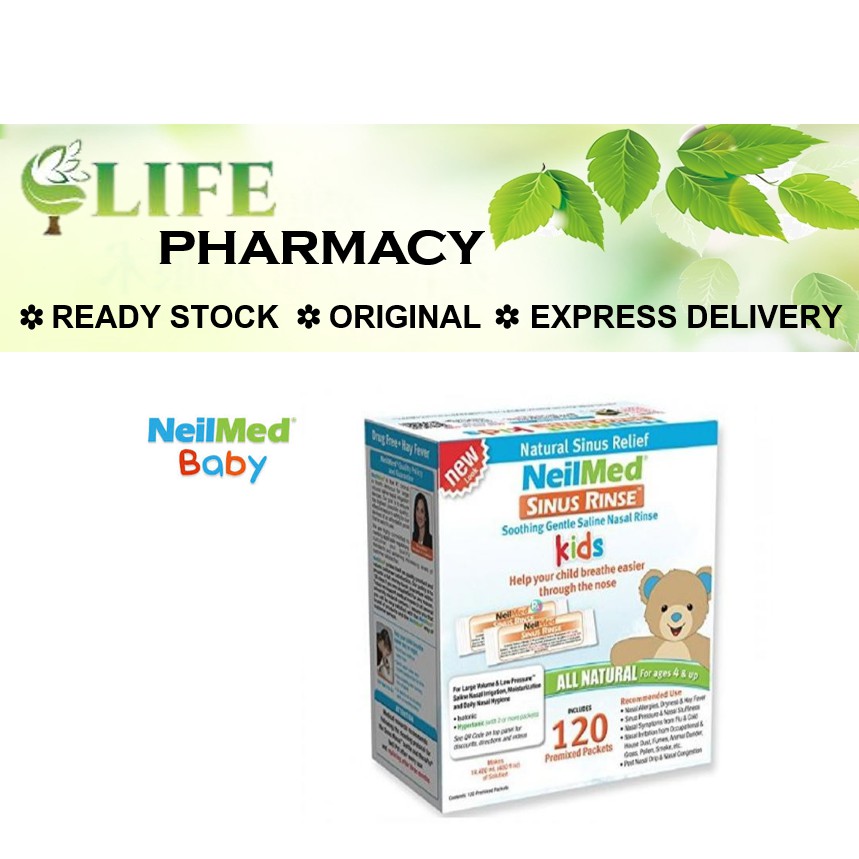 NEILMED SINUS RINSE KIDS / PEDIATRIC 30/120 PREMIXED PACKETS | Shopee ...