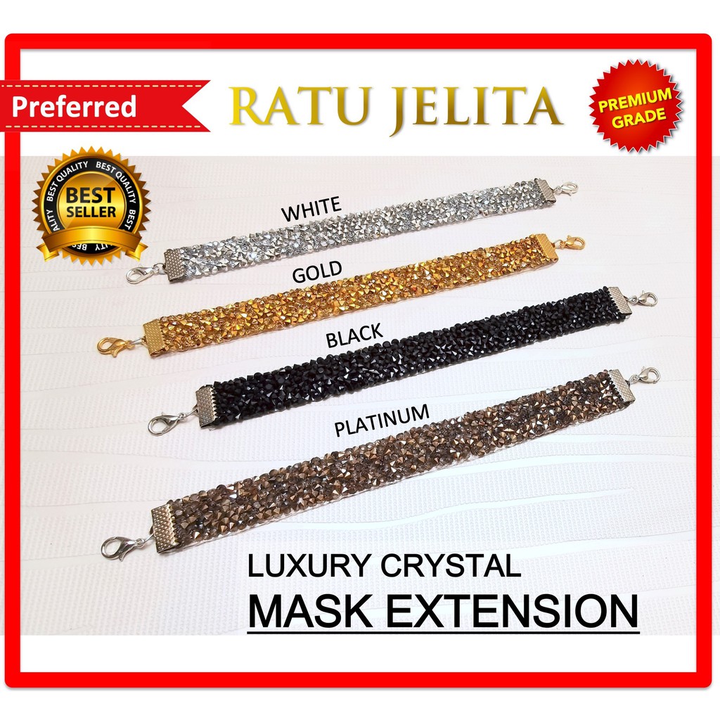 Luxury Mask Extender Crystal I Mask Connector I Mask Extension I Mask ...