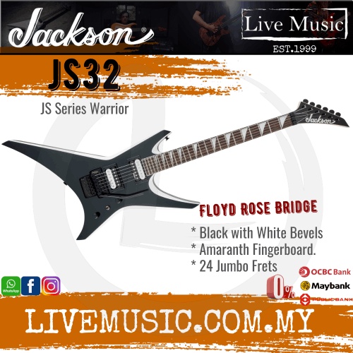 Jackson JS32 Warrior - JS Series Electric Guitar with Floyd Rose ...