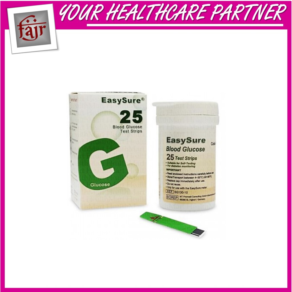 EASY SURE Blood Glucose Test Strip 25's | Shopee Malaysia