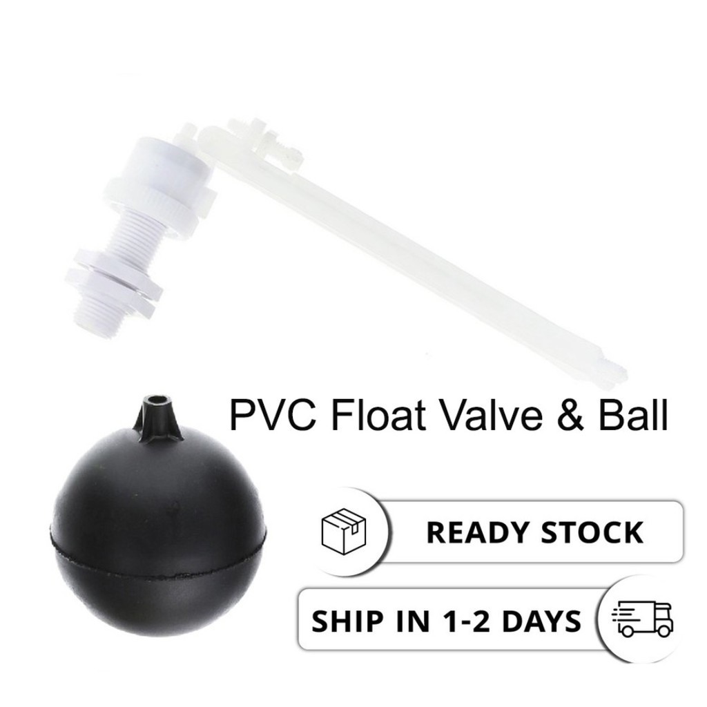 [ READY STOCK ] 1 UNIT Toilet PVC Float Valve 9'' & Ball 1/2 ...