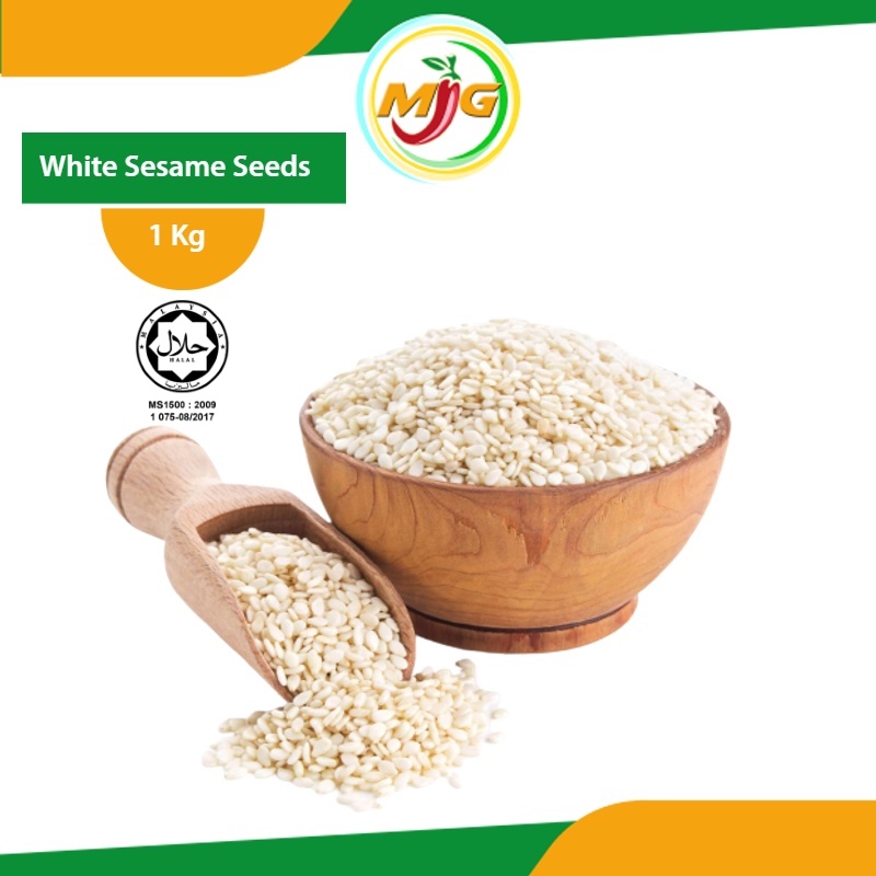 Ez Bizy White Sesame Seeds / Lengah Putih - 1kg/500g/250g/100g Cooking ...
