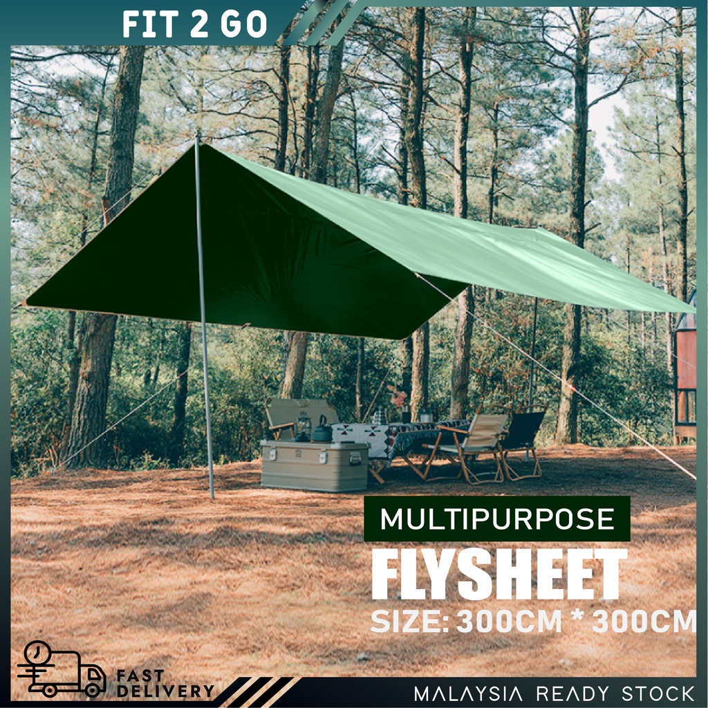 Bluefield 300x300cm Outdoor Waterproof Flysheet Trap For Camping Hiking ...