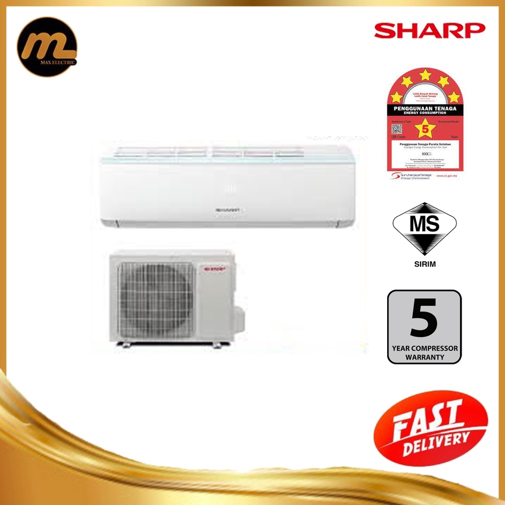 Sharp R32 Air Conditioner 1.0HP - 2.5HP (AHA9XCD / AHA12XCD / AHA18XCD / AHA24XCD ) | Shopee ...