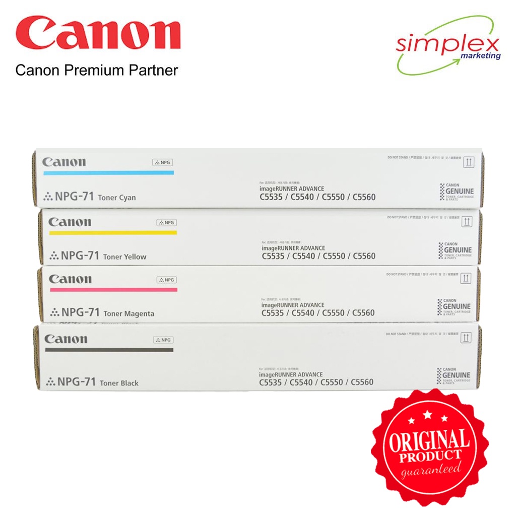Canon NPG-71 Toner Black for iR-ADV C5535i / 5540i / 5550i / 5560i | Shopee Malaysia