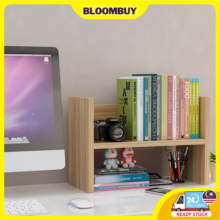 Simple Office Shelf Mini Storage Rack Student Computer Desk Desktop ...