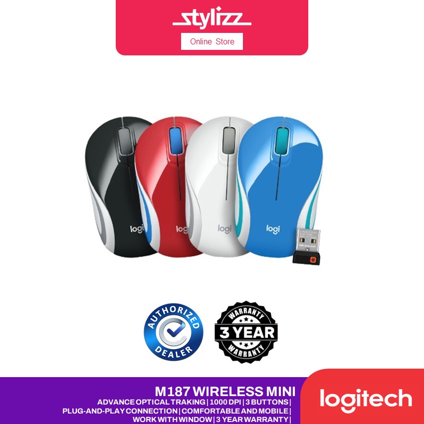 Logitech M187 Wireless Mini Mouse | Shopee Malaysia