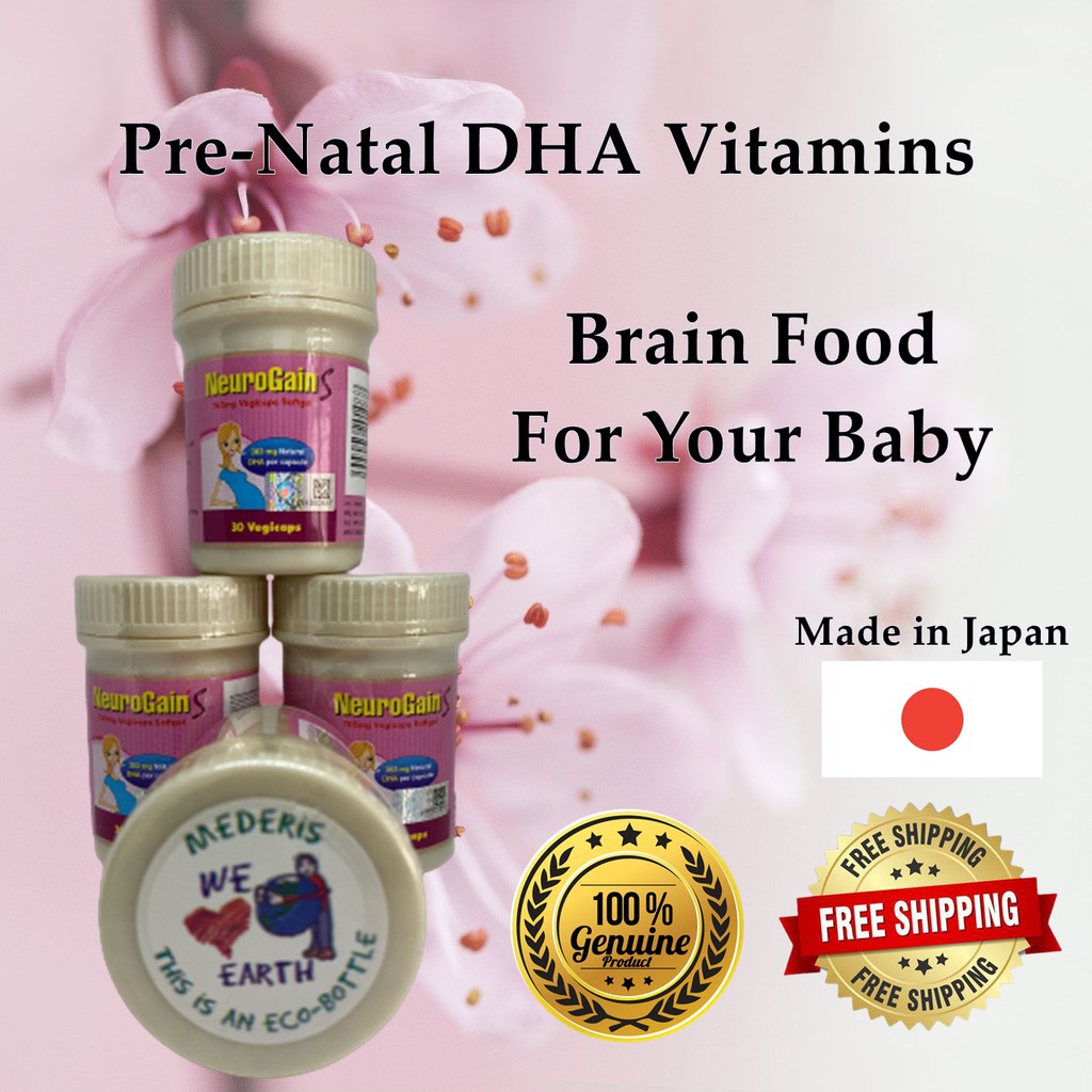 NeuroGain S Prenatal DHA Vitamins 30's Vege Capsule | Shopee Malaysia