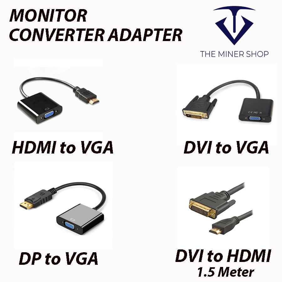 Dvi 24 1 Male To Vga Hdmi To Vga Dp To Vga Dvi To Hdmi 1 5m Monitor