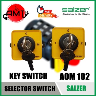 SALZER KEY AOM 102 SELECTOR SWITCH 1P 2P 3P | Shopee Malaysia