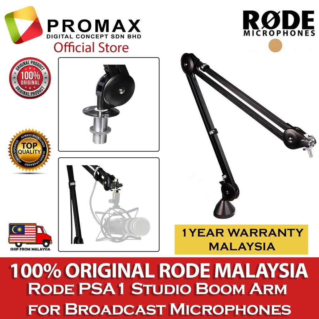 RODE PSA1 / PSA1+ Studio Boom Arm for Broadcast Microphones 100% ...
