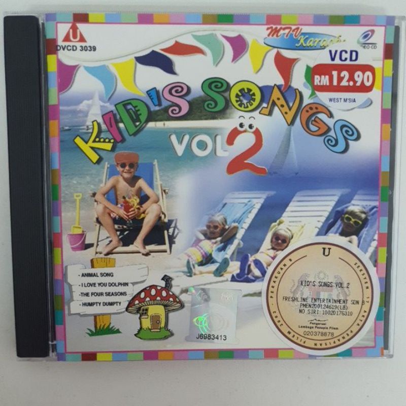 VCD CHILDREN SONGS ~ KID'S SONGS VOL.2 | Shopee Malaysia