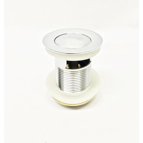 60mm Brass Push Up Button Bathroom Sink Basin Pop Up Waste with ...