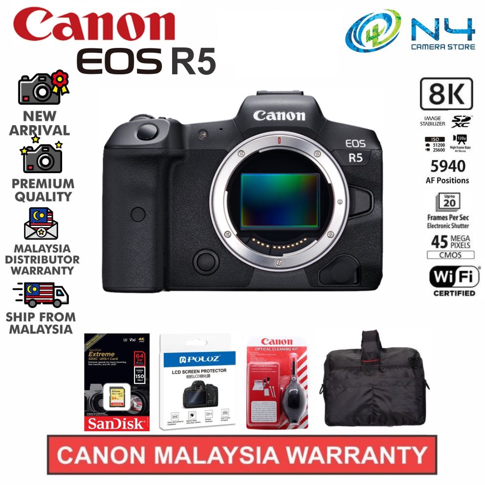 Canon EOS R5 Price in Malaysia & Specs - RM15799 | TechNave