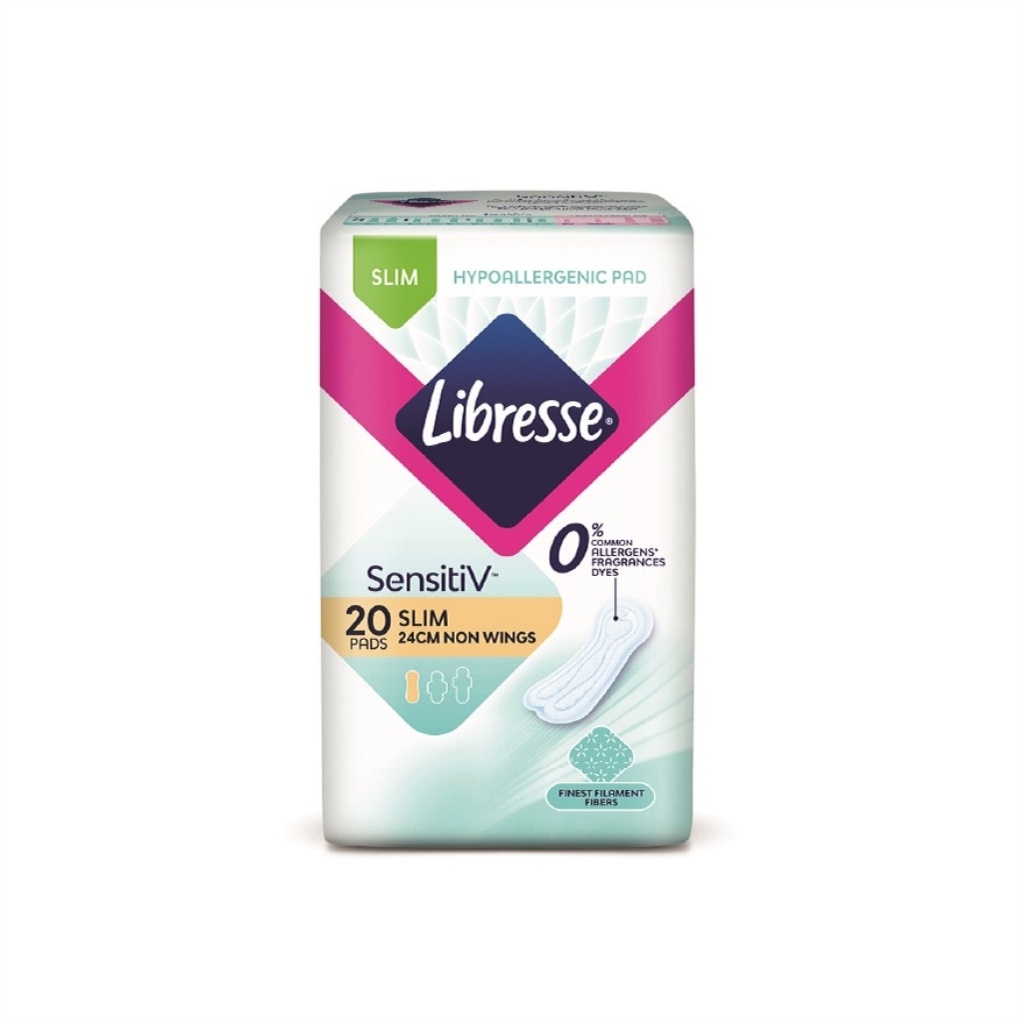 LIBRESSE SensitiV Slim Non-Wing (24cm x 20 Pcs) | Shopee Malaysia