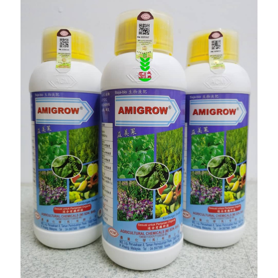 ACM AMIGROW 1L Baja-bio Sesuai untuk Pertanian Organik | Shopee Malaysia