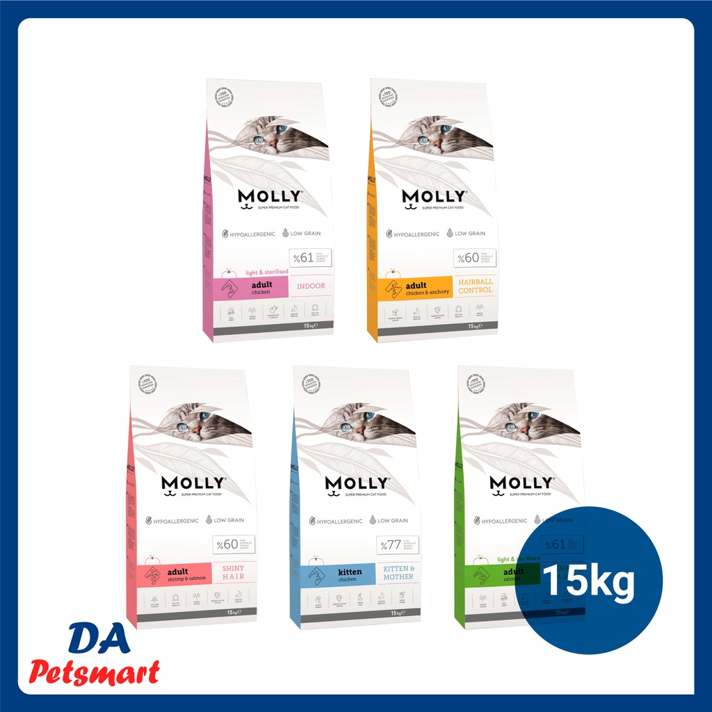 Molly Super Premium Cat Food 15kg | Shopee Malaysia