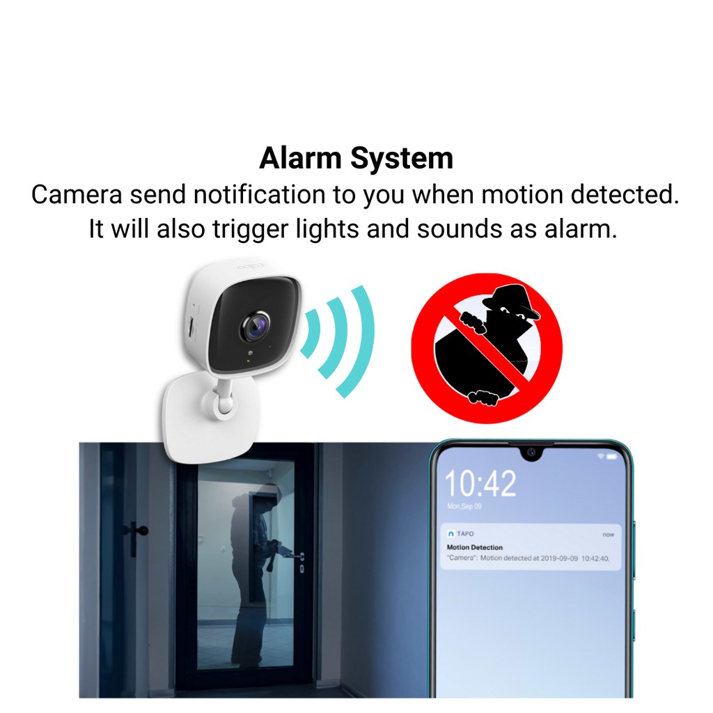 TP-Link WiFi Camera 3MP 2K Resolution CCTV WIFI Camera with Amazon Safety CLOUD and Sirim ...