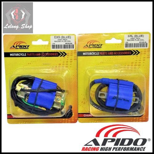 APIDO PLUG COIL RACING HIGH POWER EX5/DREAM/WAVE110/W100/WAVE125/W125 ...