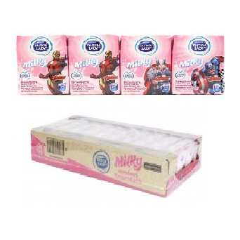 Dutch Lady Strawberry Flavored Milk 40 x 180ml (1 Box) New Packing ...