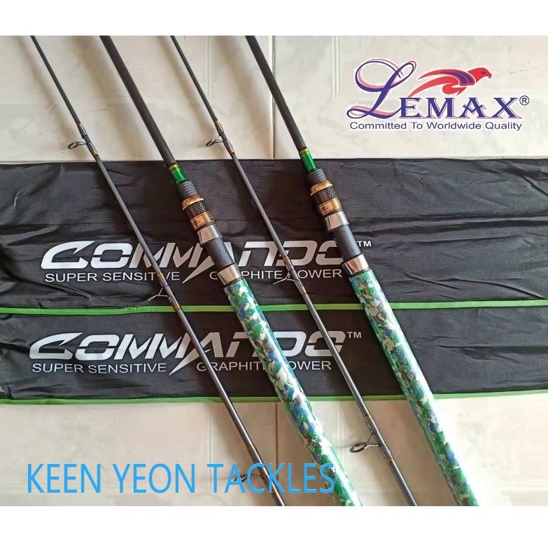 NEW!! LEMAX COMMANDO SPINNING ROD | Shopee Malaysia