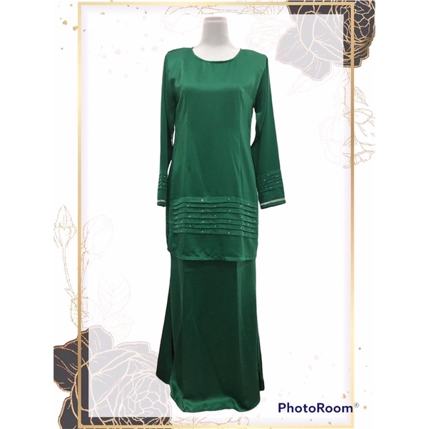 BAJU KURUNG RAYA EMERALD GREEN | Shopee Malaysia