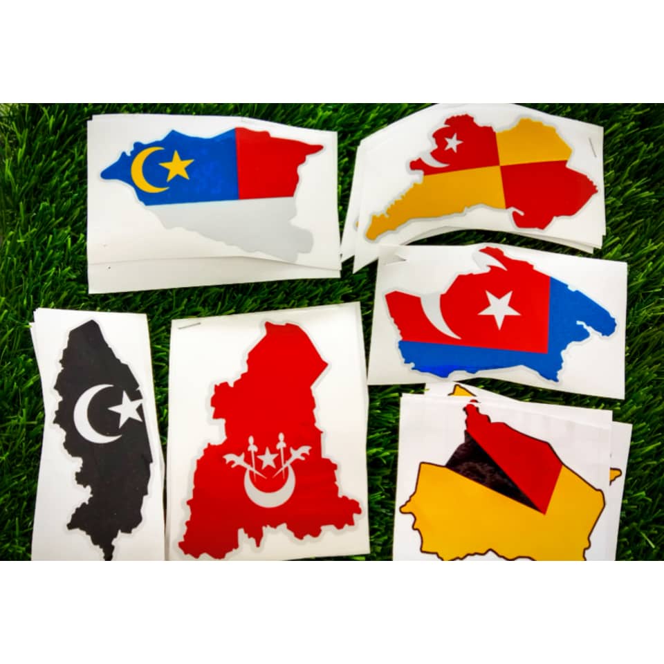 STICKER NEGERI /STICKER POTONG PANTUL CAHAYA | Shopee Malaysia