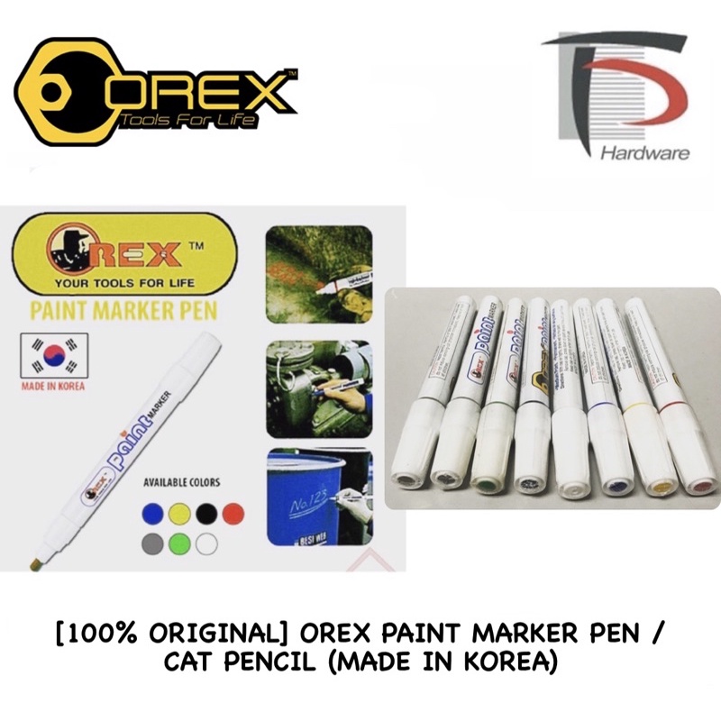 [100% ORIGINAL] OREX PAINT MARKER PEN / CAT PENCIL (MADE IN KOREA ...