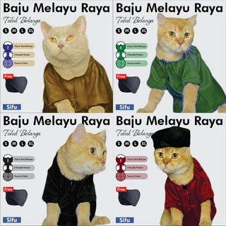 Baju Melayu Raya Kucing Teluk Belanga (Cat Photoshoot Prop Costume Raya ...