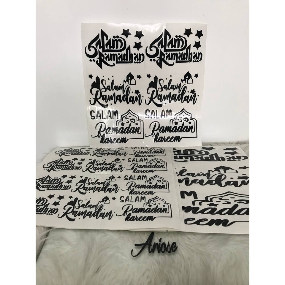 [Murah Berkualiti] 1 PCS SALAM RAMADAN Sticker Balloon Size Minimum for ...