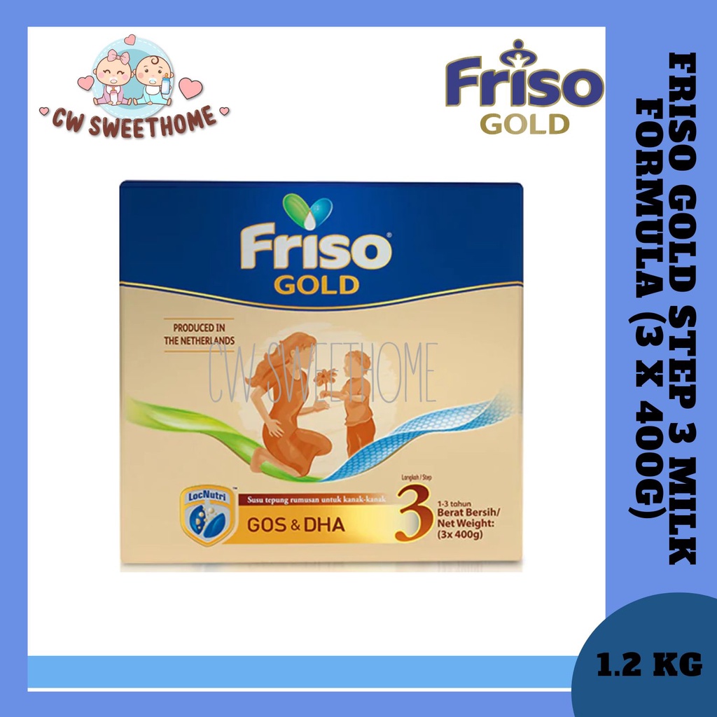 FRISO GOLD MILK FORMULA STEP 3 (3 X 400G-1.2KG) | Shopee Malaysia